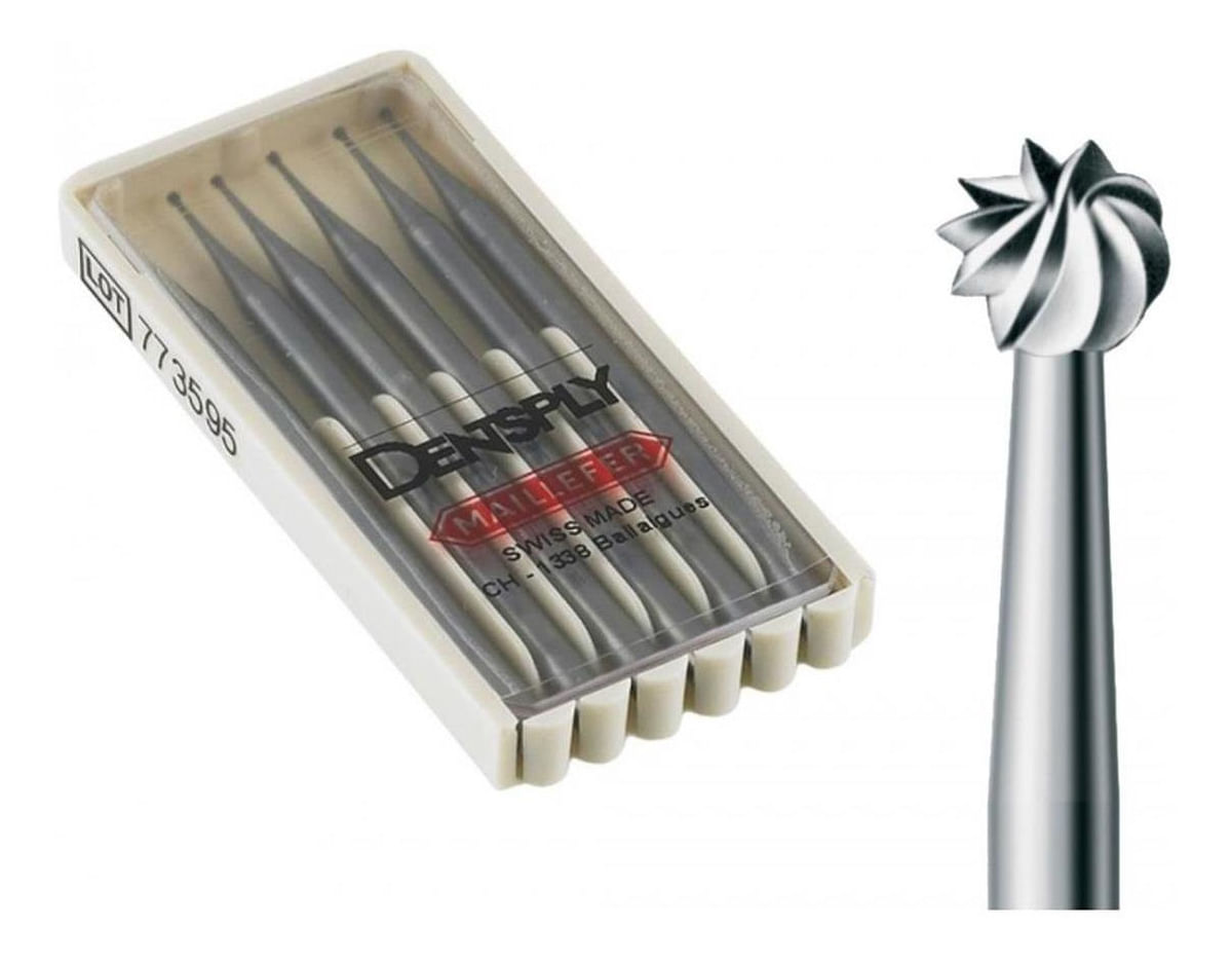 Broca de Aço Esférica CA de Baixa Rotação c/6 Maillefer - Dentsply ...
