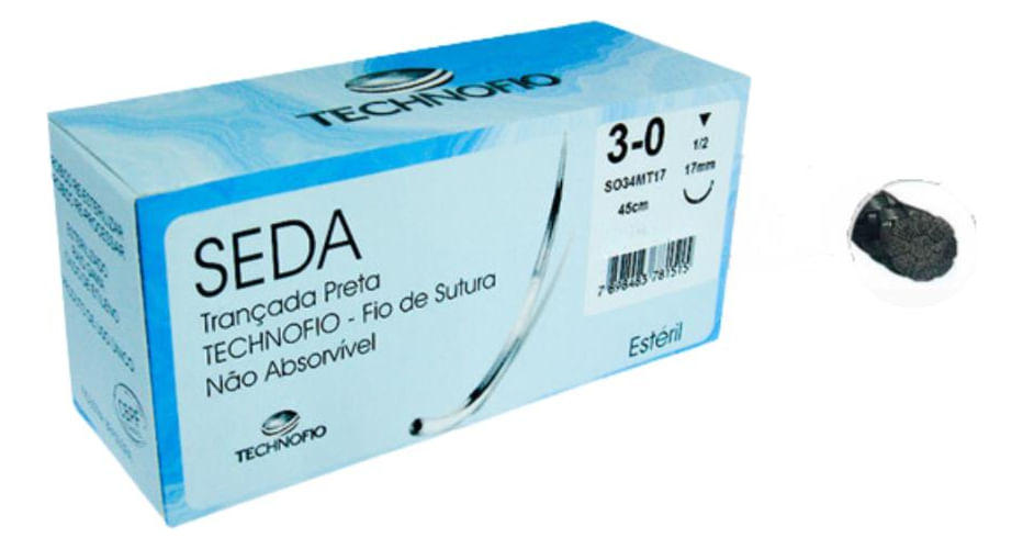 Fio de Sutura de Seda - Technofio - Dentalshop Fio de Sutura de Seda - Technofio - Dentalshop