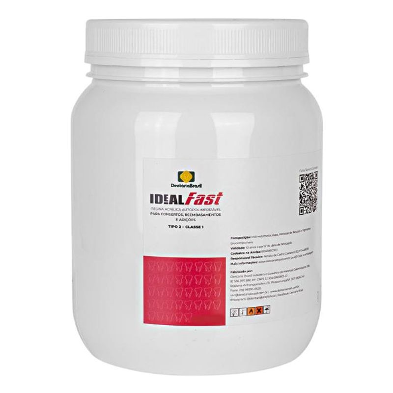 Resina Acrílica Autopolimerizável Rosa Claro C/Veia 2,5kg - Dentária ...