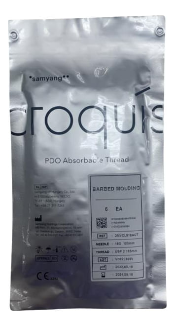 Fio de PDO Croquís Barbed Molding 18G- Rennova - Dentalshop