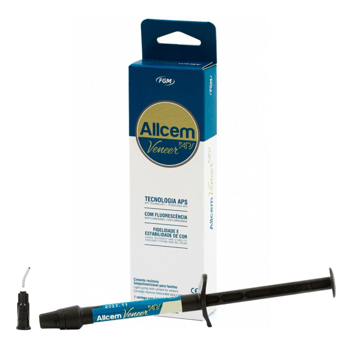 Cimento Resinoso Foto Allcem Veneer APS - FGM - Dentalshop