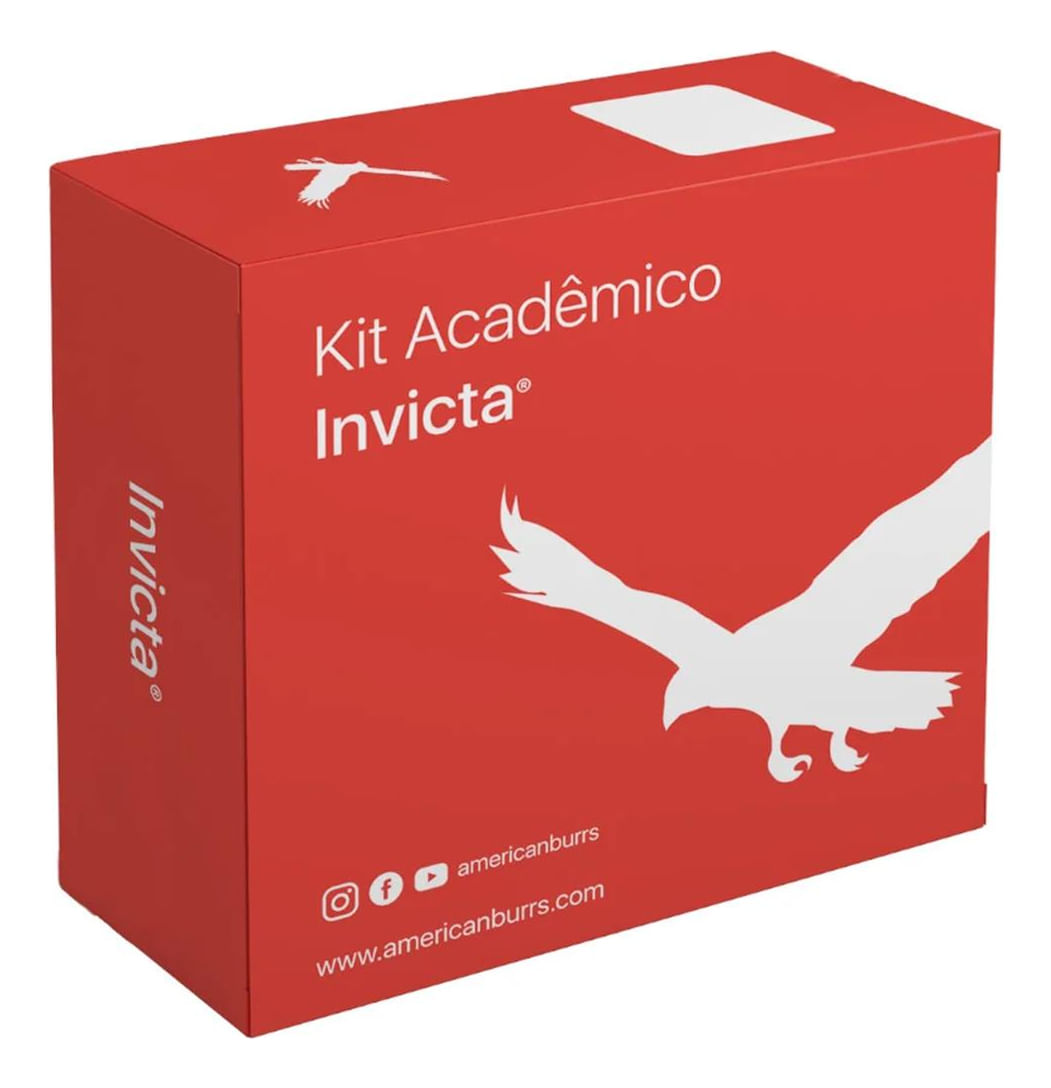 Kit Acadêmico Invicta Para Acabamen Feevale - American Burrs - Dentalshop