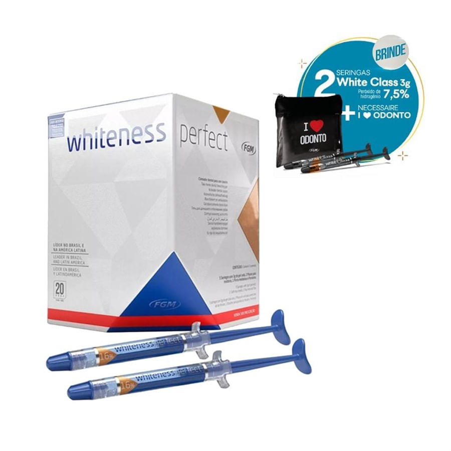 Whiteness Perfect 16% Kit+2 Whiteness Class 7,5% - FGM | DENTÍSTICA E ...