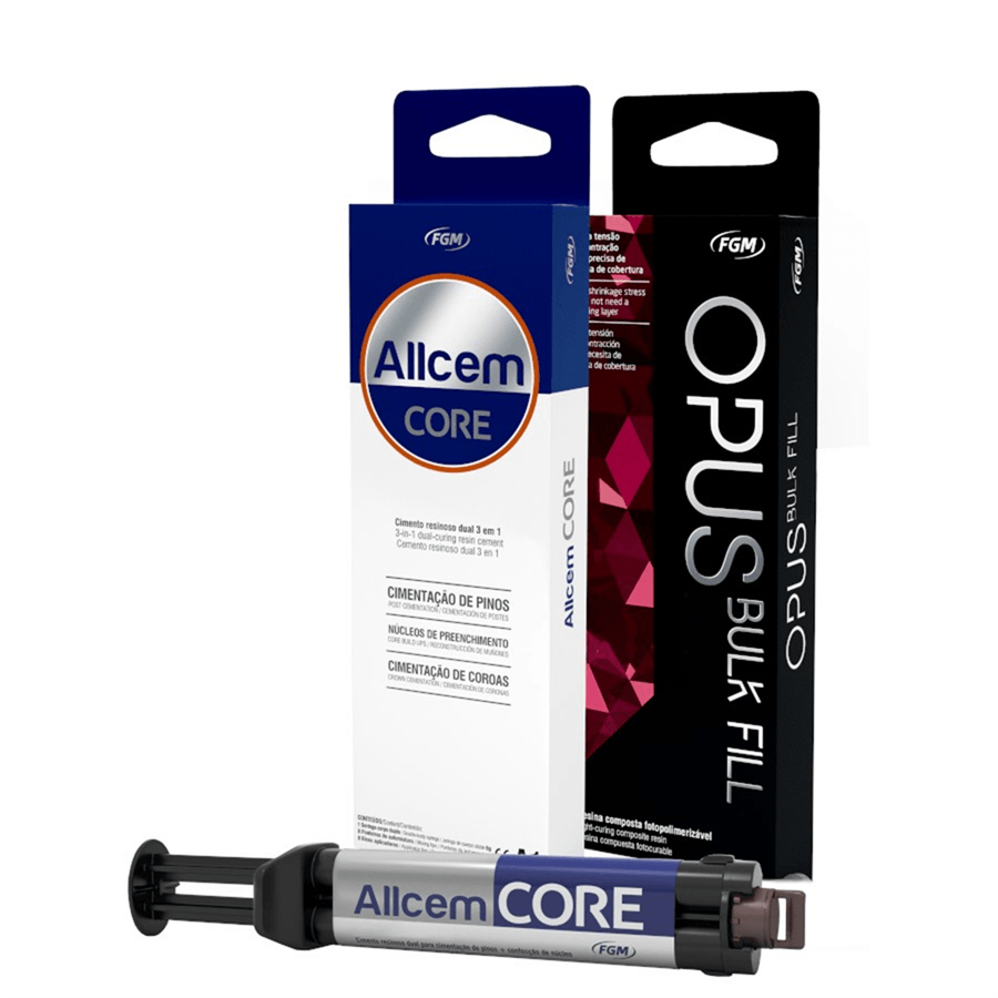 Kit Cimento Allcem Core A2 + Opus Bulk Fill Aps A2 - FGM | CIMENTOS ...